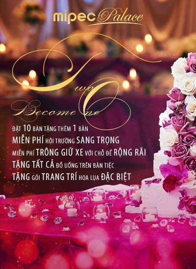 TẠI Mipec Palace CÓ CHƯƠNG TRÌNH ƯU ĐÃI TIỆC CƯỚI NÀO?